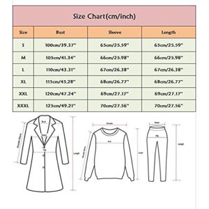 Winnerlion Long Sleeve Sweatershirts for Women Geometry Print Round Neck Stitching Sweatershirt Pullover Tops (Blue A, XXXL)