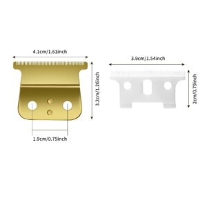 Replacement Blade for Andis T Outliner, Andis Gtx (Golden+White Ceramic Blade)