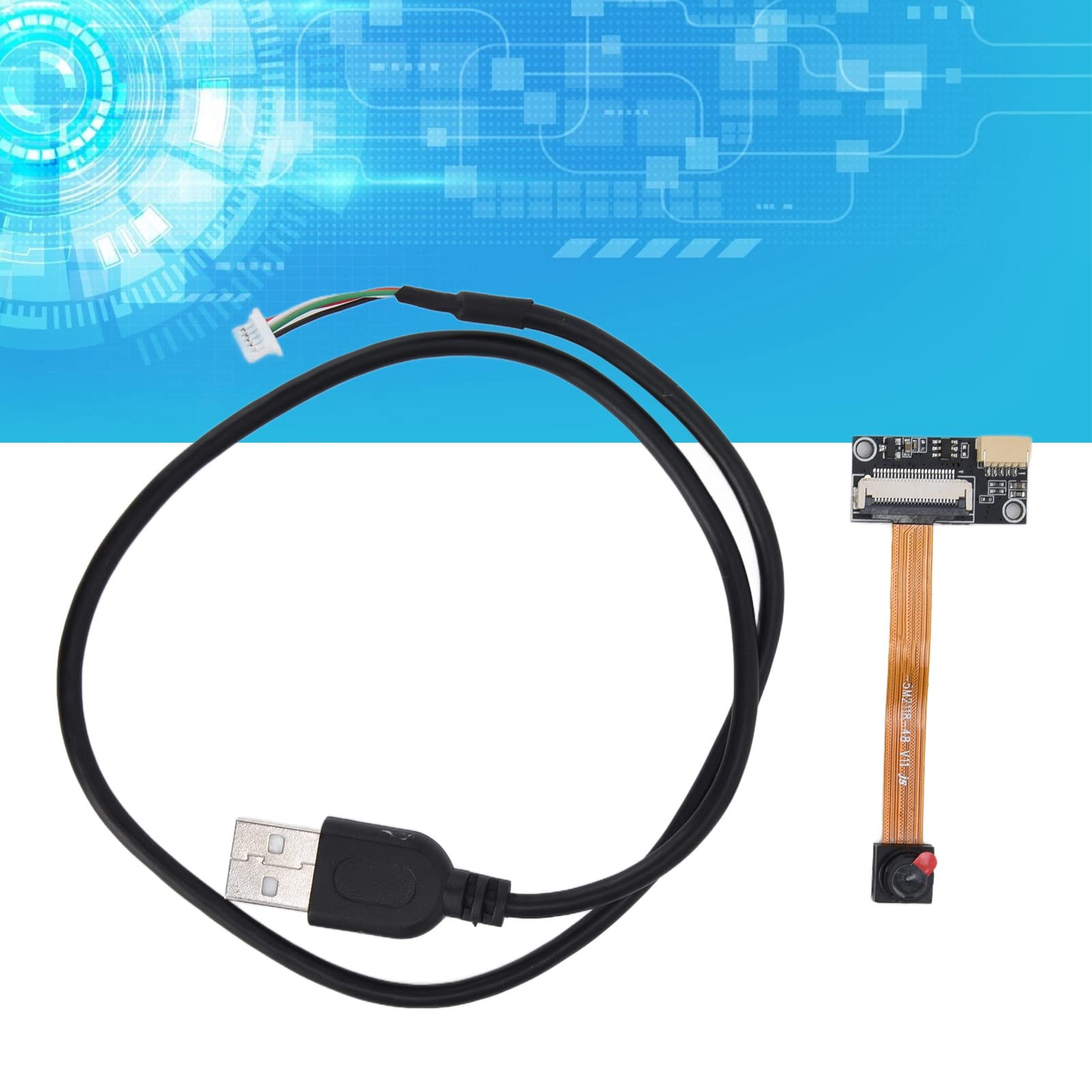 USB 2.0 Webcam Board, MJPG YUY2 Wide Angle Camera Module Strong Compatibility 1/4in OV5693 CMOS for Advertising Machine for Notebook