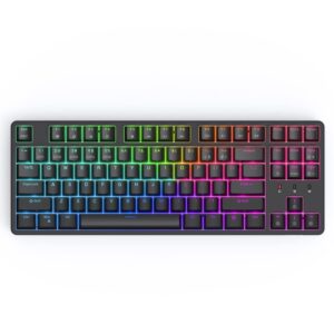 ciy x77 hot-swappable mechanical keyboard/rgb gaming keyboard/usb c/anti ghosting/n-key rollover/compact layout 87 key/detachable magnetic upper cover/wired keyboard for mac windows