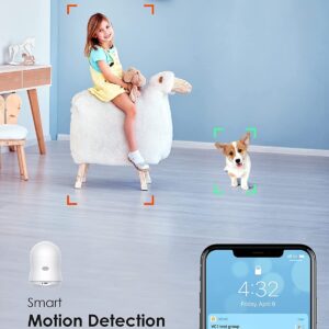 VOCOlinc Indoor Security Camera, 1080P Camera, Camera for Home Security/Baby Monitor/Pets, Pan/Tilt IP Camera with Night Vision, 2-Way Audio, Works with Apple Home HomeKit ONLY