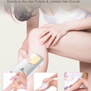 GERCY Laser Hair Removal for Women Permanent, Painless at-Home IPL Hair Removal Device Upgraded to 999,999 Flashes, 5 Level Energy Adjustable & 6 Flash Modes for Beautify Skin, Face, Body, Bikini