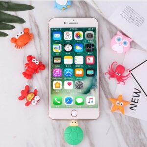 OUKEYI 14 Pieces Cute Fruit Cable Protector for Charger, Animal Charger Protector, Cord Protector USB Cable, Cable Saver Phone Accessory