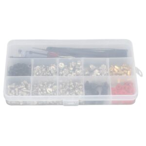 362 pcs computer screw set, hardware assortment kit with cable tie, screwdriver, washer, cleaning brush, maintenance kit