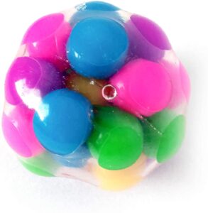 cjzz rainbow stress balls fidget toy, rainbow relief squeezing stress ball for kids adults, tear-resistant, non-toxic,suit adhd, ocd, funny stress ball (a1)