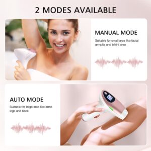 IPL Laser Hair Removal Device for Women and Men Permanent Flawless Hair Remover at-Home for Facial Legs Arms Back Armpits Bikini Line