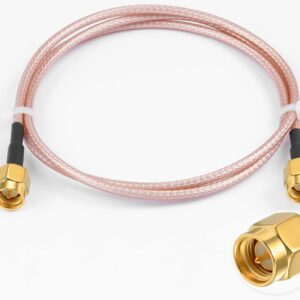 POBADY SMA Antenna Extension Cable SMA Male to SMA Male Pigtail Cable WLAN Antenna Cable RG316 23.6"/60CM for WiFi Wireless Network 2G 3G 5G Antenna Router GSM Bluetooth WLAN LAN