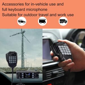 Retevis GMRS Radio Communication Solutions,RA25 Mobile Transceiver Radio(1 Pack) with GMRS Handheld Two Way Radio(2 Pack),Easy to Use Long Range Communication Kit