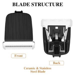 2 Pack Replacement Blade for Manscaped The Lawn Mower Electric Groin Hair Trimmer Blade, Hygienic Snap-In Replacement Blades Compatible with Manscaped Lawn Mower 4.0 3.0 2.0 Replaceable Blade, Black