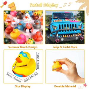 2 Inch Rubber Ducks 24 PCS Bath Toys Assortment Duckies for Kids Boys Girls.Duck Duck Jeep