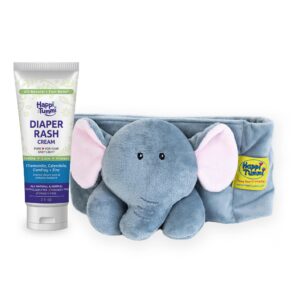 happi tummi natural colic relief belly band elphi with natural and organic diaper rash cream