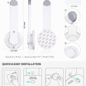 Toilet Lock Child Safety，Baby Proof Toilet Seat Lock with Extra Pallet,Fit for Most Toilet Lid，No Tools Installation