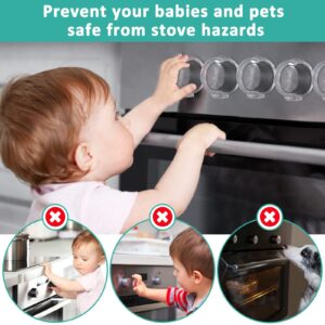 Babepai Outlet Covers 38-Pack and Stove Knob Covers for Child Safety 5-Packs Baby Safety Electrical Protector Kitchen Gas Oven