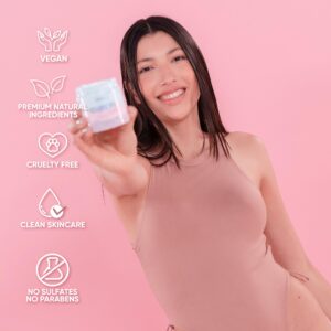 Olivia Beauty Butt Acne Cream | Body Butter Unicorn | Brightens Skin, Evens Tone | Natural Ingredients: Mango Butter, Cocoa, Coconut Oil | Hydrates & Smooths | Paraben-Free | 8 oz