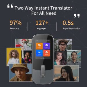 Anfier Language Translator Support 127 Languages Voice Translation Image Translation W09 Wi-Fi Hotspot Connection