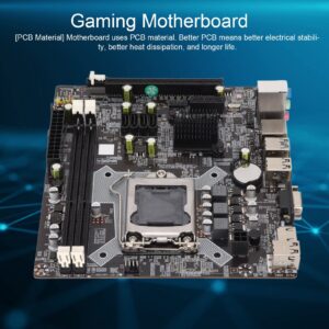 Gaming Motherboard, CPU LGA 1150 Socket Computer Motherboards, DDR3 1600/1333/1066 MHz Memory, Integrated Chip Sound Card, Network Card, Gaming Mainrboard for Desktop Computers