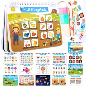 montessori busy book toddler toys - autism sensory toys,newest 21 themes preschool learning activities book,early educational quiet binder books for girls boys toddlers