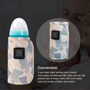 Sevi Baby Breast Milk Warmer, Portable USB Bottle Warmer (5V), No BPA, Keep Baby Milk Temperature, Used for Indoor and Outdoor Shopping, Travel Pink