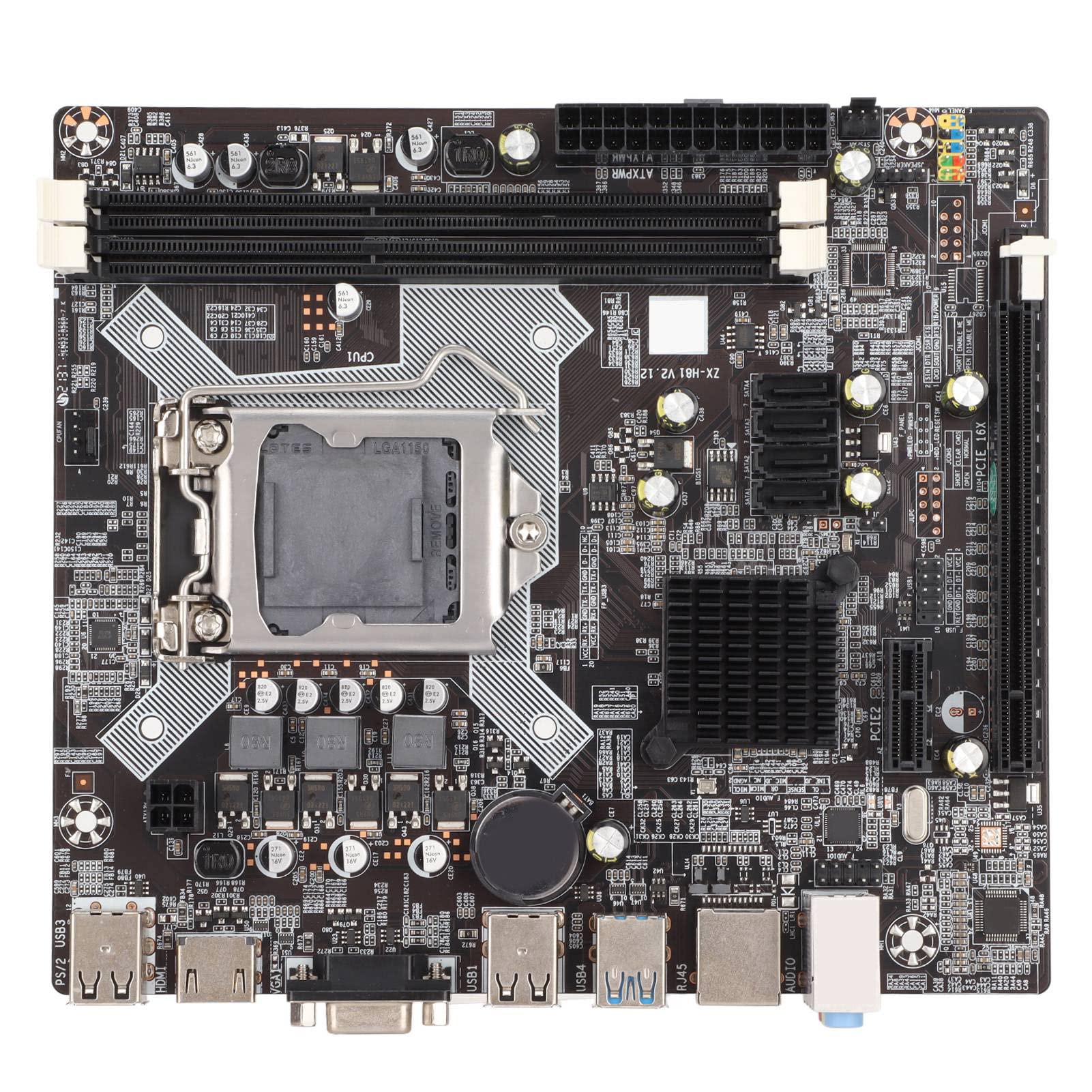 Gaming Motherboard, CPU LGA 1150 Socket Computer Motherboards, DDR3 1600/1333/1066 MHz Memory, Integrated Chip Sound Card, Network Card, Gaming Mainrboard for Desktop Computers