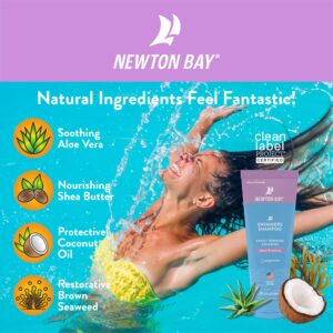 Newton Bay Swimmers Shampoo | Chlorine Removal Shampoo Cleans and Restores Hair after Swimming | Clean Label Project Certified | 12 oz. bottle