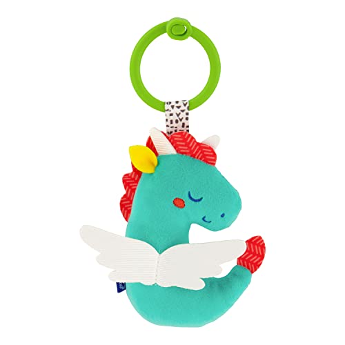 Infantino Link & Go Activity Pals - Unicorn, Narwhal and Dragon Linking Toys, Clacker Rings, Sensory Exploration, Fine Motor Skills, Attachable and Linkable, Easy to Hold for Babies & Toddlers, 0M+