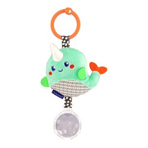 Infantino Link & Go Activity Pals - Unicorn, Narwhal and Dragon Linking Toys, Clacker Rings, Sensory Exploration, Fine Motor Skills, Attachable and Linkable, Easy to Hold for Babies & Toddlers, 0M+