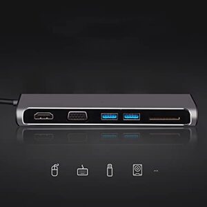 WPYYI Docking Station Expansion Notebook Type-C Docking Station Expands USB Adapter Mobile Phone Converter