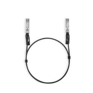 tp-link tl-sm5220-1m | 1 meter/ 3.3 feet 10g sfp+ direct attach cable (dac) | passive twinax cable | 10gbase-cu sfp+ to sfp+ connector | plug and play | lc duplex interface