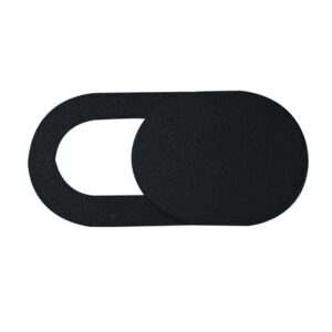 1pcs durable metal oval shape mini webcam cover shutter magnet camera cover, black