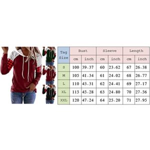 Winnerlion Hoodies Sweatshirts for Women Casual Long Sleeve Hooded Sweatshirt Drawstring Pullover Tops with Pocket (Green, XXL)