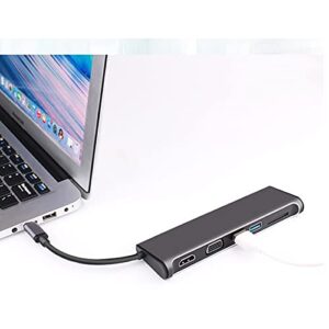 WPYYI Docking Station Expansion Notebook Type-C Docking Station Expands USB Adapter Mobile Phone Converter