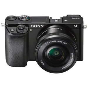 Sony a6000 Mirrorless Camera with 16-50mm Lens Bundle - ILCE6000L/B + Prime Accessory Package Including 128GB Memory, TTL Flash, Extra Battery, Editing Software Package, Auxiliary Lenses & More