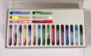 aura soma light beamer pen intermediate set and 22 bottle colors was developed to focus the aura-soma color energies in the subtle energy field by aura soma