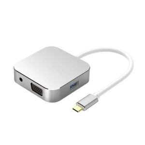 wpyyi usb type-c to hdmi-compatible vga audio usb3.0 adapter docking station for macbook type c usb 3.0 hub