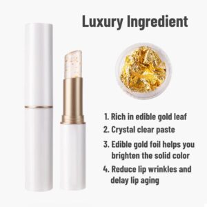 Dulele Color Changing Lipstick Set, 3 Pieces Magic Temperature Color Change Lip Gloss Long Lasting Nutritious Lip Balm (Tube)