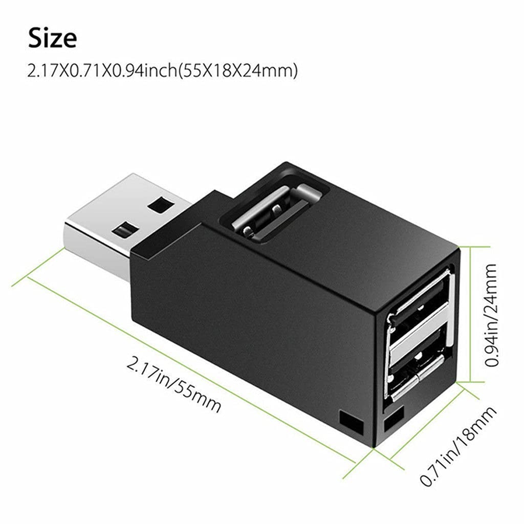 WPYYI USB 3.0 HUB Adapter Extender Mini Splitter Box for PC Laptop Mobile Phone High Speed U Disk Reader (Color : A)