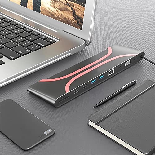 WPYYI USB Type C HUB to HDMI RJ45 Card Reader USB 3.0 PD Adapter USB C HUB for Computer Tablet PC Dock Splitter