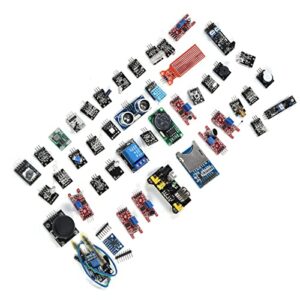 Shanrya 45 in 1 Sensor Assortment Set, Mainstream Lightweight Sensors Kit Resin Portable Multi-Functional for Beginners for Electronics Learning