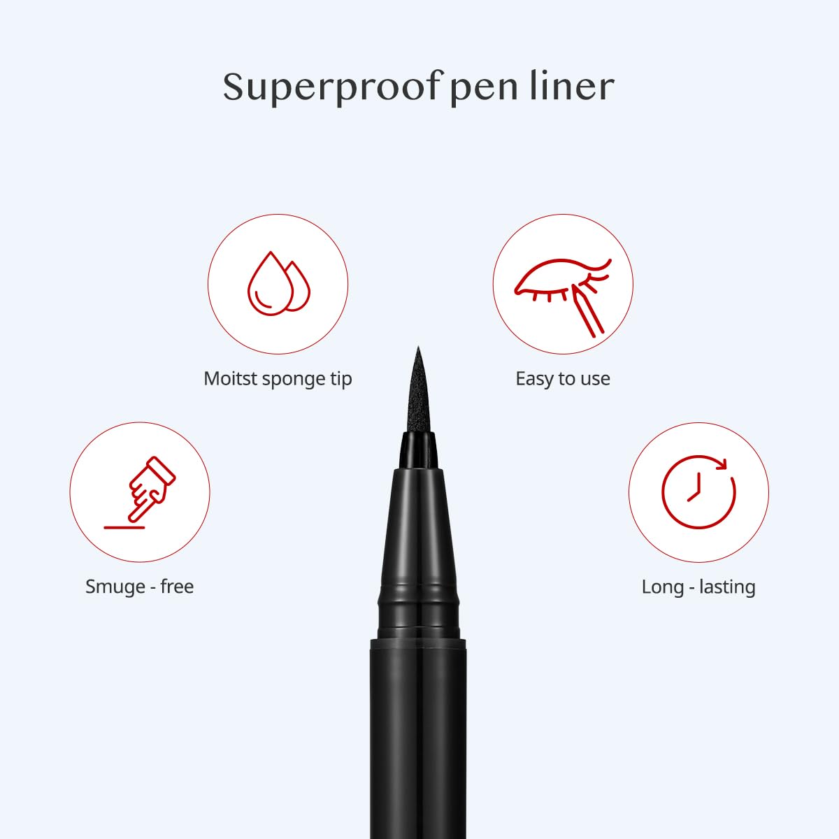 CLIO Waterproof Pen Liquid Eye Liner, Precision Tip, Long Lasting, Smudge-Resistant, High-Intensity Color (Brown, Pack of 1)