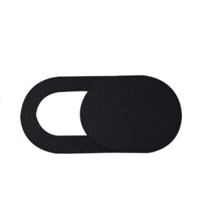 1PCS Durable Metal Oval Shape Mini Webcam Cover Shutter Magnet Camera Cover, Black