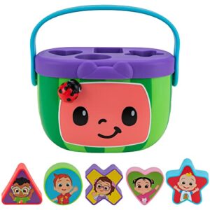 cocomelon shape sorter - identify shapes - favorite characters - toys for kids, toddlers, and preschoolers