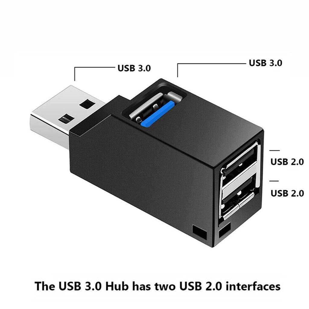 WPYYI USB 3.0 HUB Adapter Extender Mini Splitter Box for PC Laptop Mobile Phone High Speed U Disk Reader (Color : A)