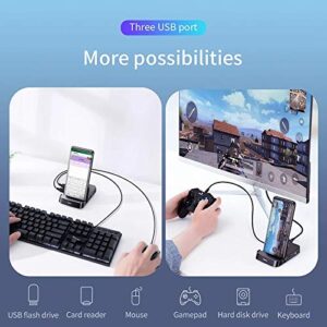 WPYYI 7 in 1 USB Type C Hub Docking Station USB-C to HDMI USB 3.0 HUB SD TF Card PD Adapter