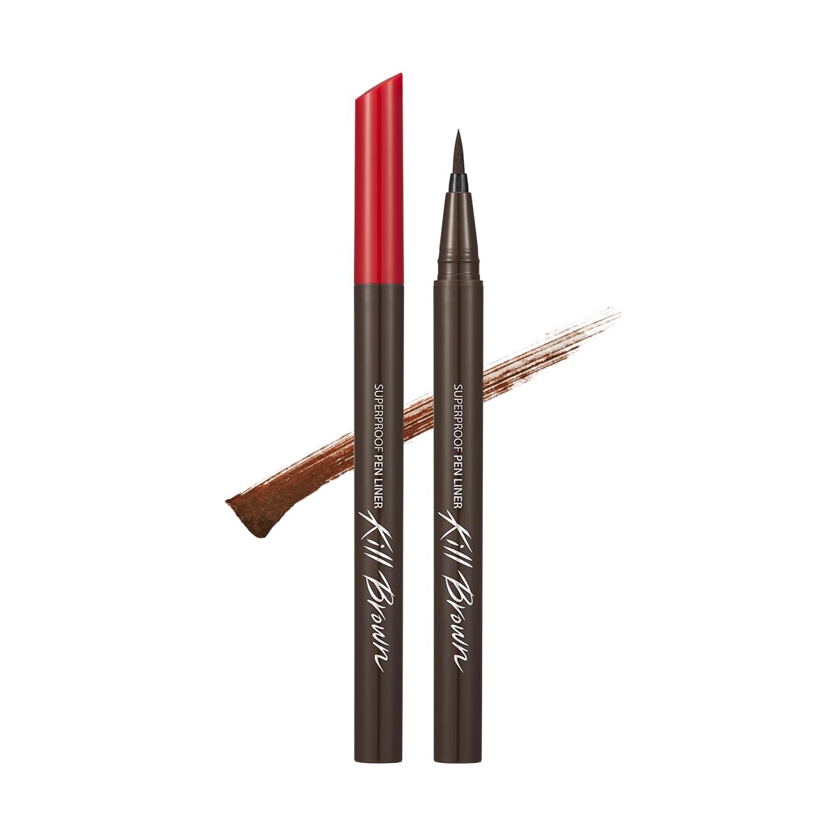 CLIO Waterproof Pen Liquid Eye Liner, Precision Tip, Long Lasting, Smudge-Resistant, High-Intensity Color (Brown, Pack of 1)