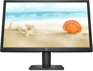 hp newest 21.5" fhd monitor, 1920x1080 va display, 75hz refresh rate, 7ms response time, 3000:1 contrast ratio, tuv certified low blue light mode, ergonomic tilt, hdmi & vga ports, vesa mounting