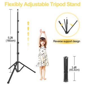 Emart 5.2 x 6.2ft（H x W） Backdrop Stand, Adjustable Knob Crossbar Design, Small Photo Background Support System Kit with Carrying Bag for Baby Shower Back Drop Photography, Birthday, Parties, Wedding