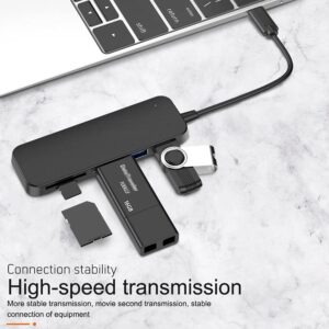 WPYYI USB C Hub USB Hub 3.0 Multi USB Splitter Adapter 3 Port Card Reader High Speed Type C Mini USB-Hub Extension Cable