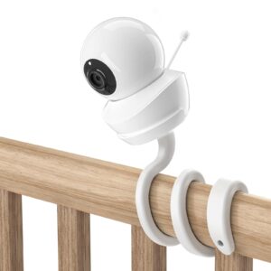 oioaahkeo baby monitor mount for babysense video baby monitor v43 and hd s2 camera (white,1pack)