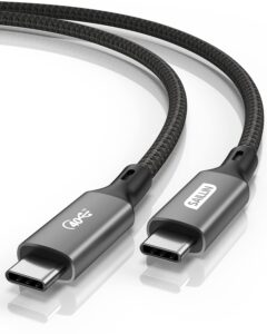 [usb-if certified] usb4 compatible with thunderbolt 4 cable 3.3ft, saillin nylon braided usb c cable with 40gbps, 100w pd, 8k/5k/4k display for thunderbolt 3 cable/macbook pro/apple studio display