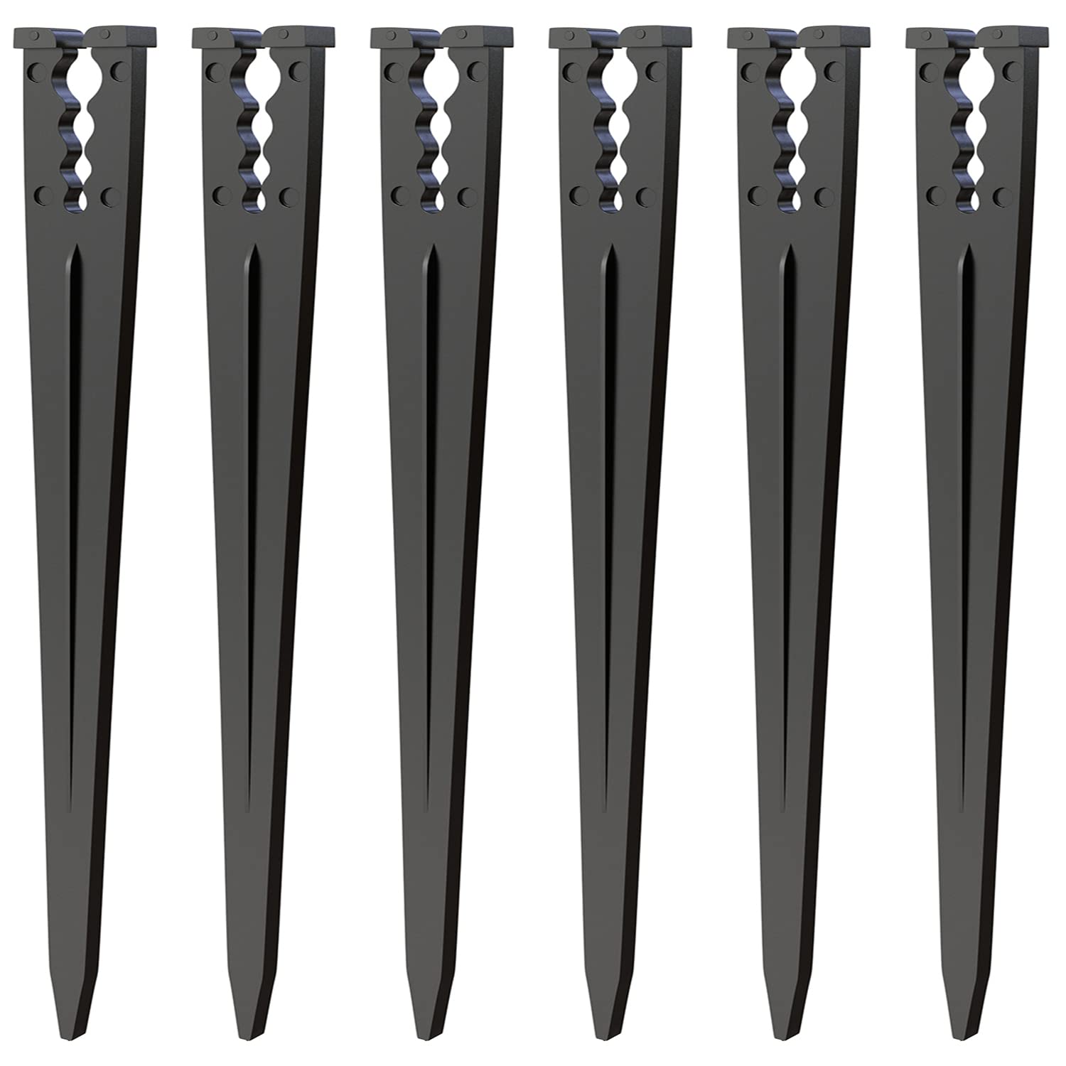 Axe Sickle 50 Pcs Drip Irrigation Stakes for 1/8" 1/4" Inch Tubing Hose Irrigation Support Stakes for Gardening Patio Lawn